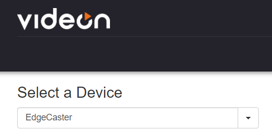 Videon Web UI Walkthrough – Videon Help Center